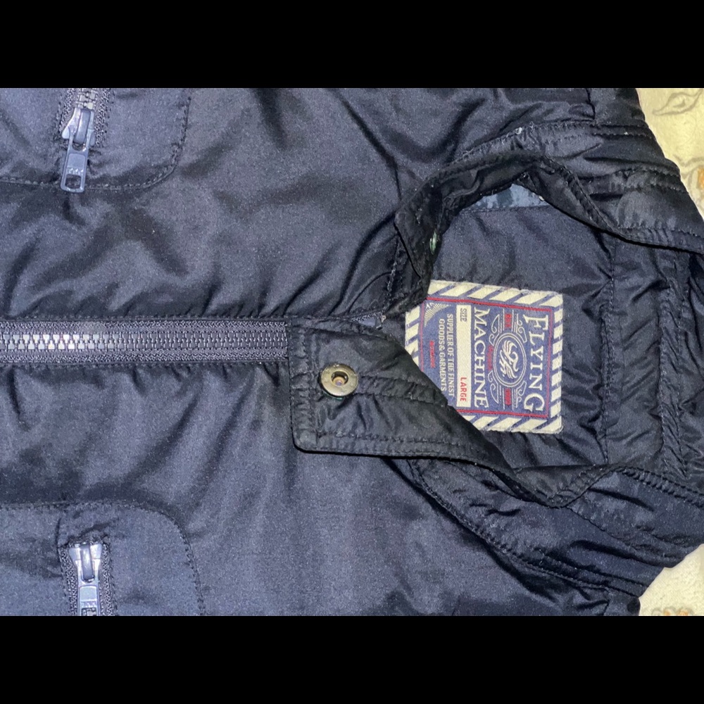 Flying Machines Biker Jacket Mens Large Size - Gem